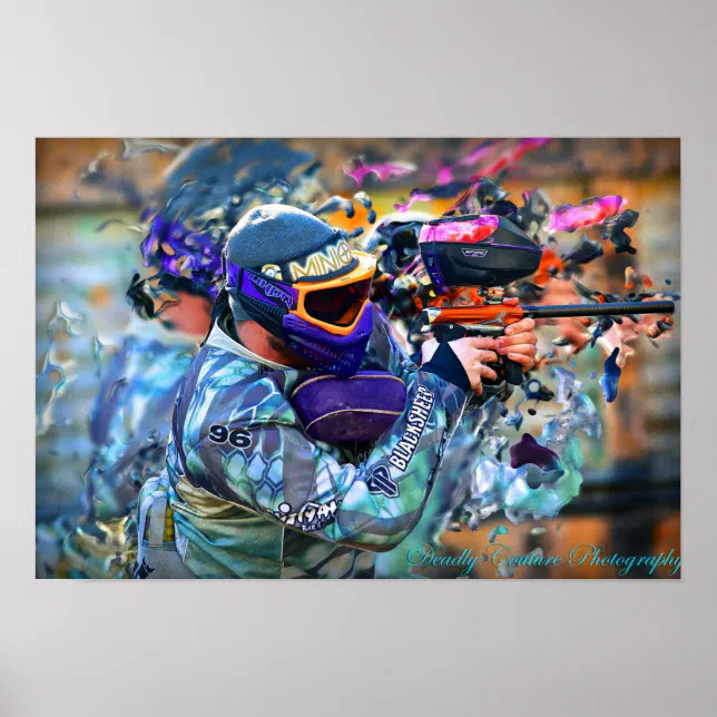 Paintball print- large poster | Zazzle