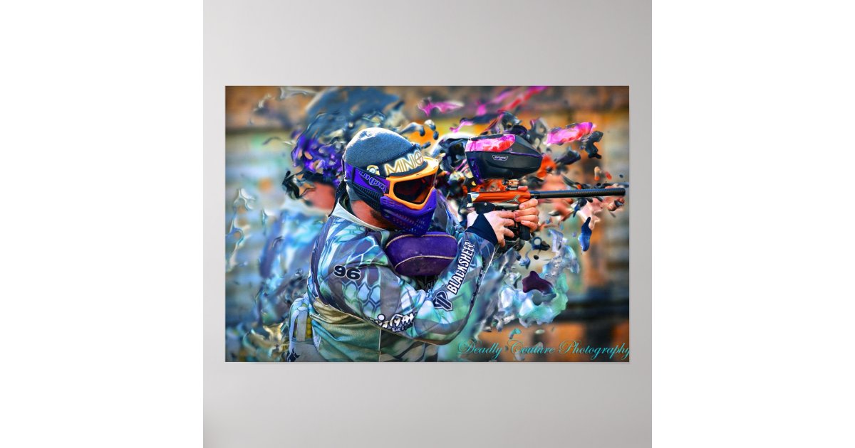 Paintball print- large poster | Zazzle