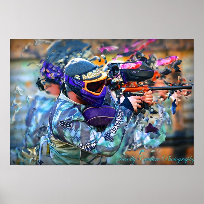 Paintball print- large poster | Zazzle.com