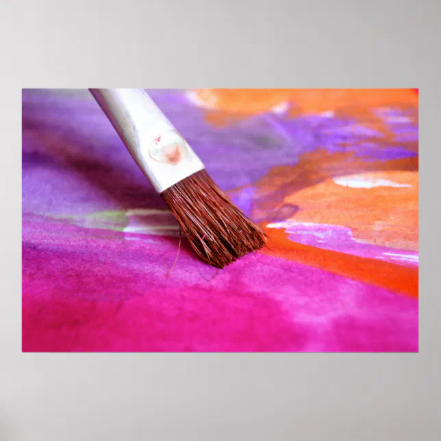 Paintbrush Poster | Zazzle