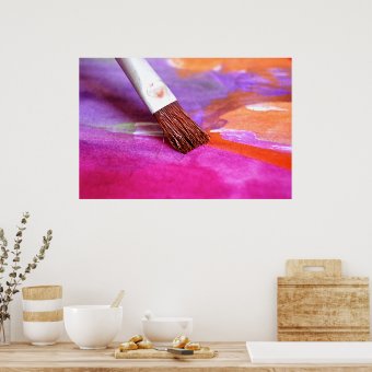 Paintbrush Poster | Zazzle