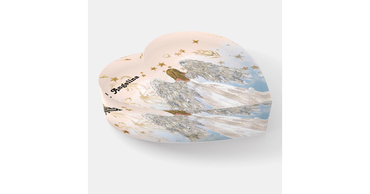 Painted Angel Paperweight | Zazzle