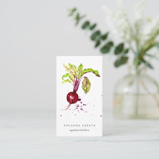 Painted Beet Business Cards | Zazzle
