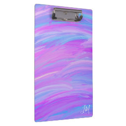 Painted Colors Personalized Clipboard | Zazzle