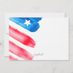 Painted Flag Political Fundraiser Invitation | Zazzle