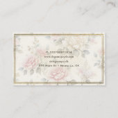 Painted Furniture Thrifting Refinishing Floral Bus Business Card | Zazzle