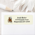 Painted Golden Retriever Return Address Label | Zazzle