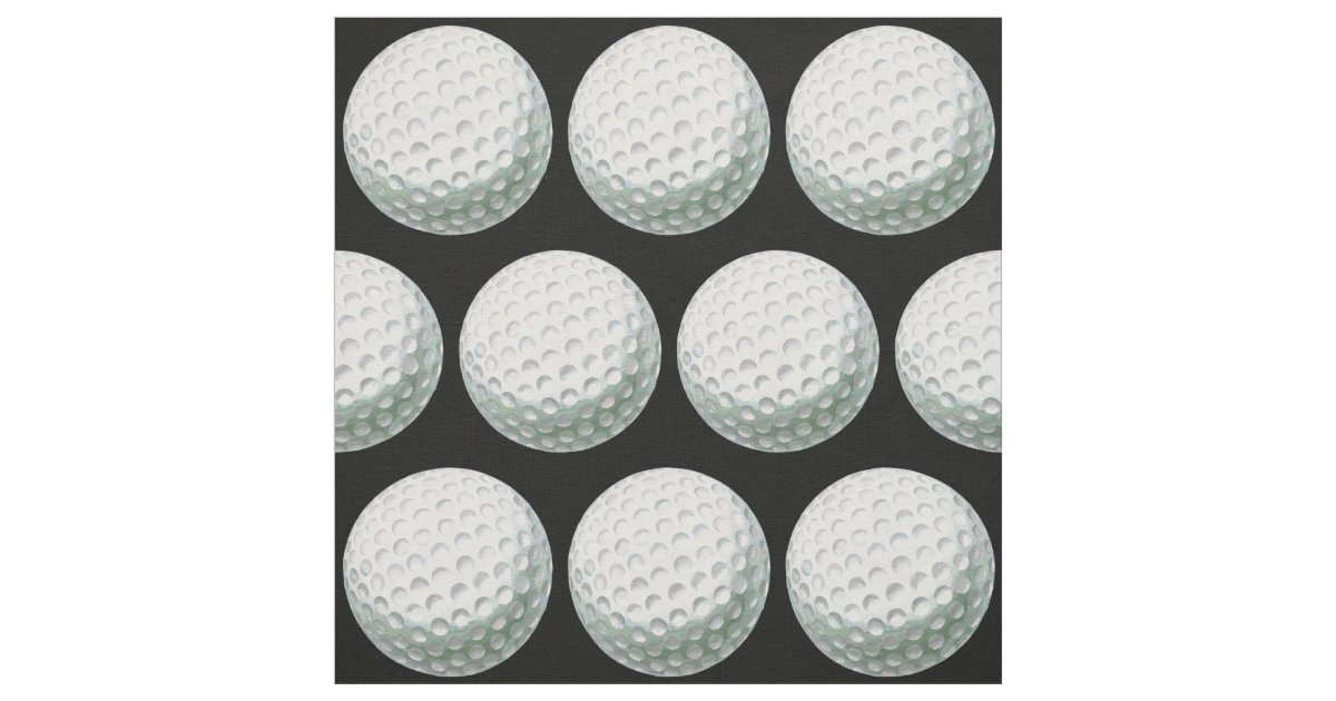 Painted Golf Ball Pattern Fabric | Zazzle