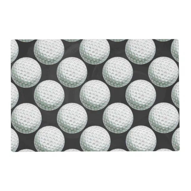 Painted Golf Ball Pattern Placemat | Zazzle