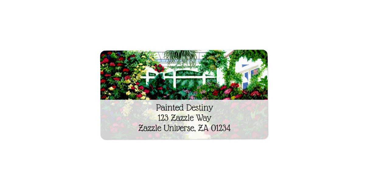 Painted Greenhouse Label | Zazzle