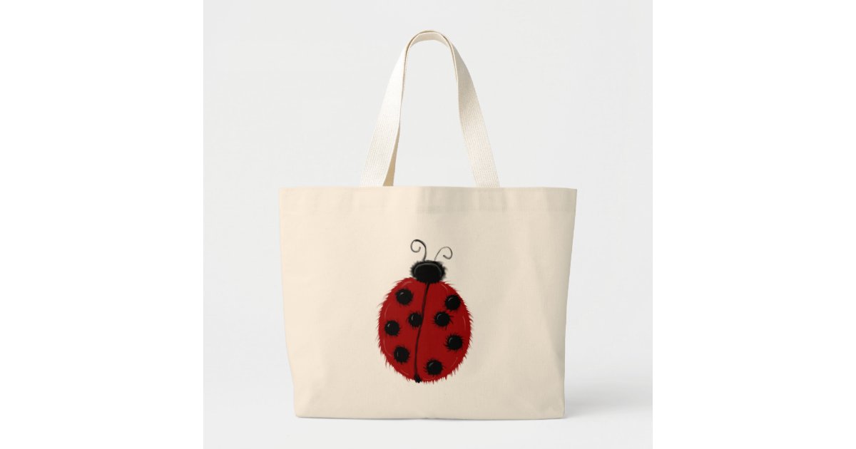 Painted Ladybug Tote Bag Zazzle