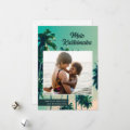 Painted Palm Trees Mele Kalikimaka Photo Christmas Holiday Card | Zazzle
