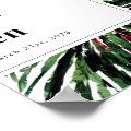 Painted Palm Trees Modern Beach Wedding Welcome Poster | Zazzle