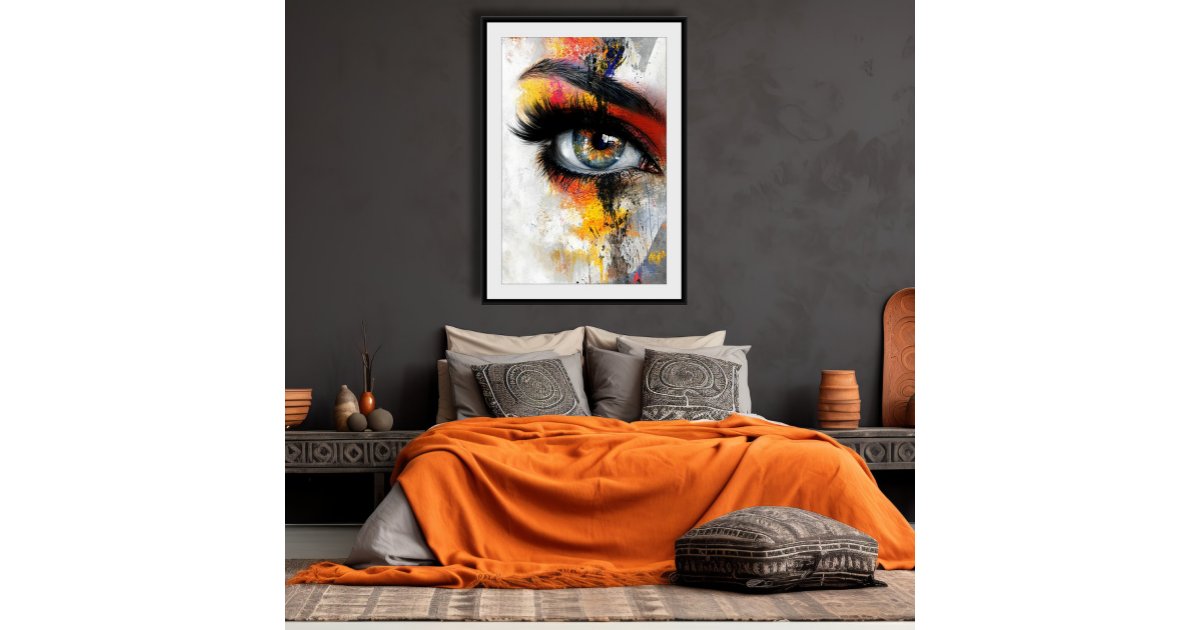 Painted perception Glossy Poster | Zazzle