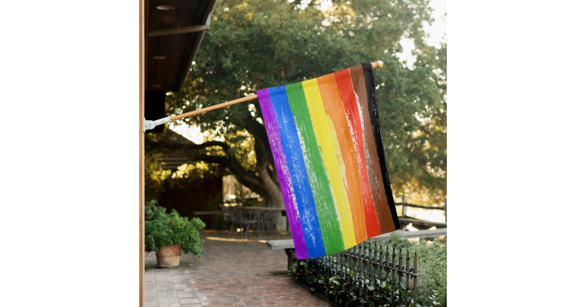 Painted Philly Rainbow Pride Flag | Zazzle