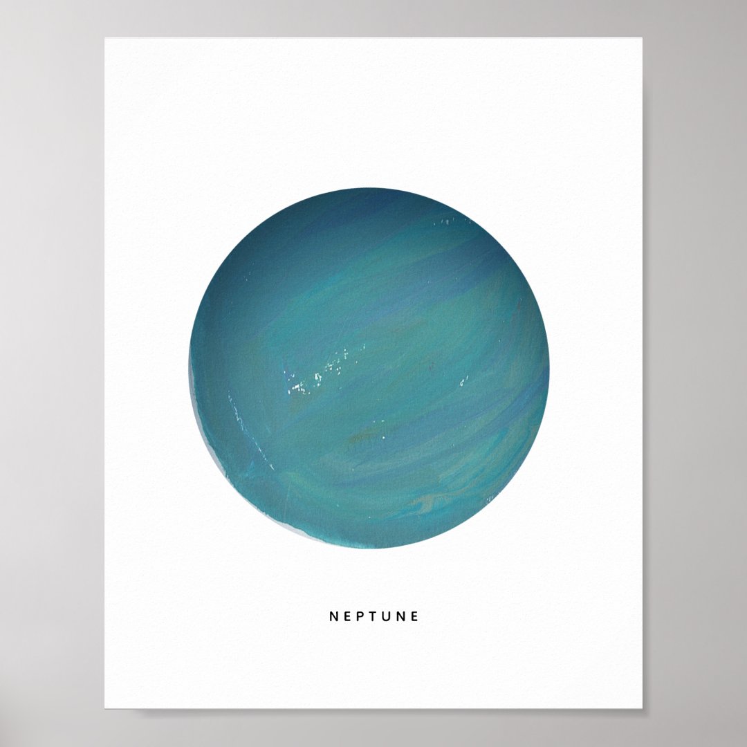 Painted Planet Neptune Art Print | Zazzle