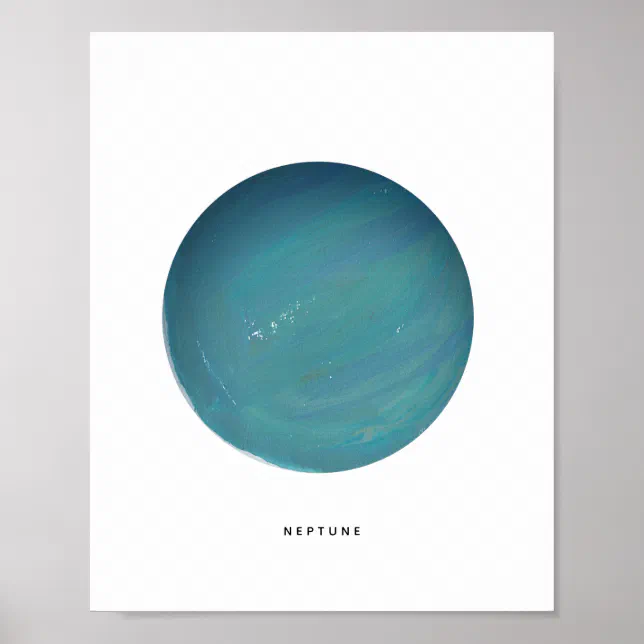 Painted Planet Neptune Art Print | Zazzle