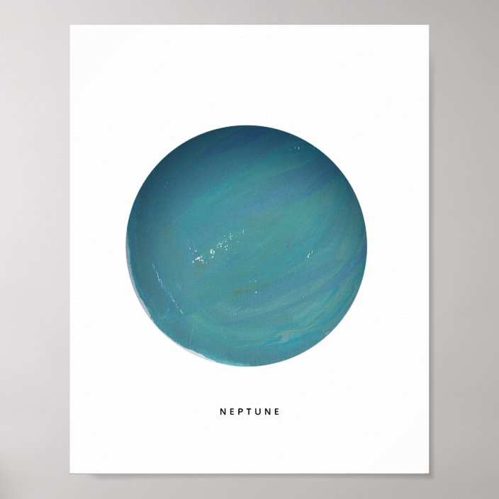 Painted Planet Neptune Art Print | Zazzle.com