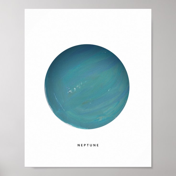 Painted Planet Neptune Art Print | Zazzle