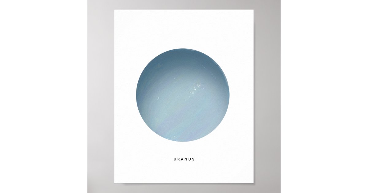Painted Planet Uranus Art Print | Zazzle