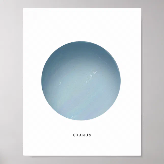 Painted Planet Uranus Art Print | Zazzle