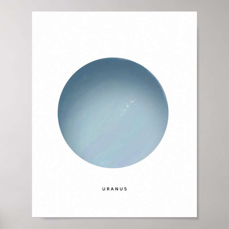 Painted Planet Uranus Art Print | Zazzle