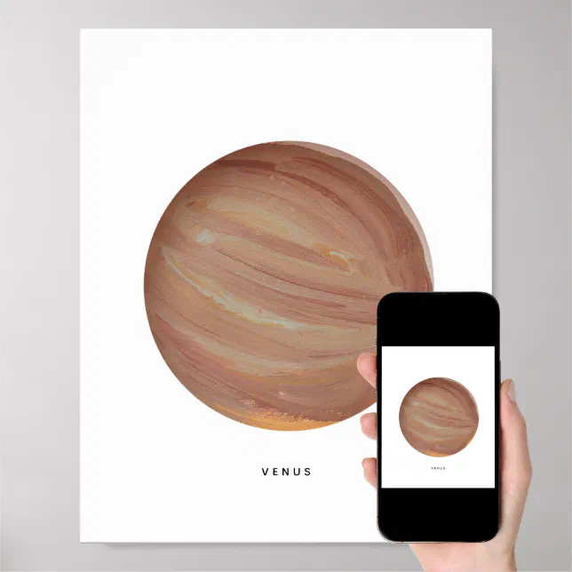 Painted Planet Venus Art Print | Zazzle