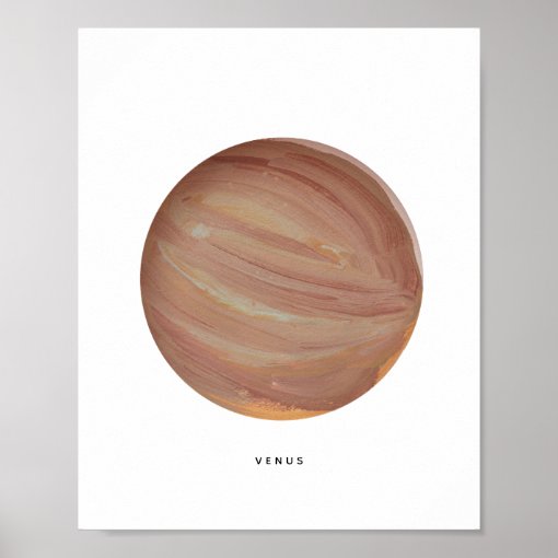 Painted Planet Venus Art Print | Zazzle