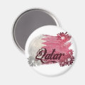 Painted Qatar Flag Magnet | Zazzle