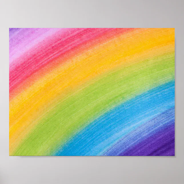 Painted Rainbow Poster | Zazzle