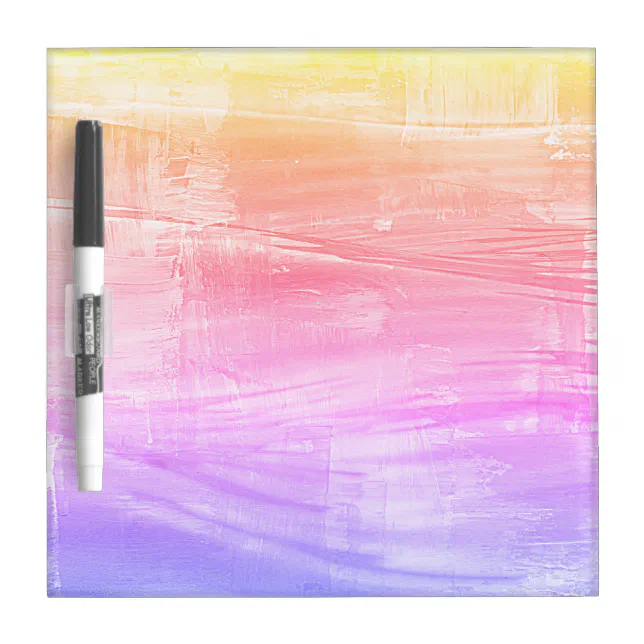 Painted Rainbow Sea Colorful Dry Erase Board | Zazzle