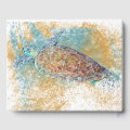 Painted Sea Turtle Themed Vacation Property Guest Book | Zazzle