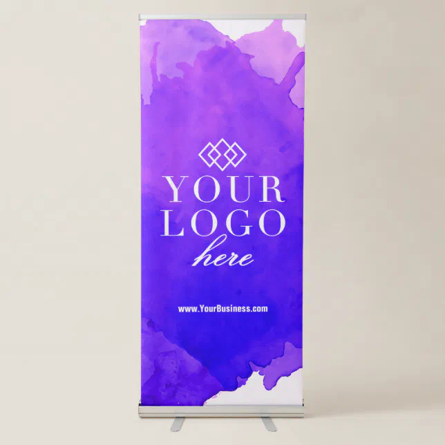 Painted Watercolor Custom Logo Show Banner | Zazzle