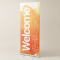 Painted Watercolor Welcome Small Business Retractable Banner | Zazzle