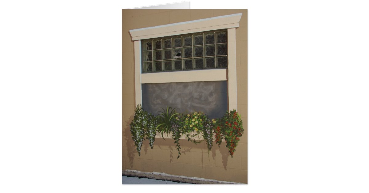 Painted Window Box Broken Window | Zazzle