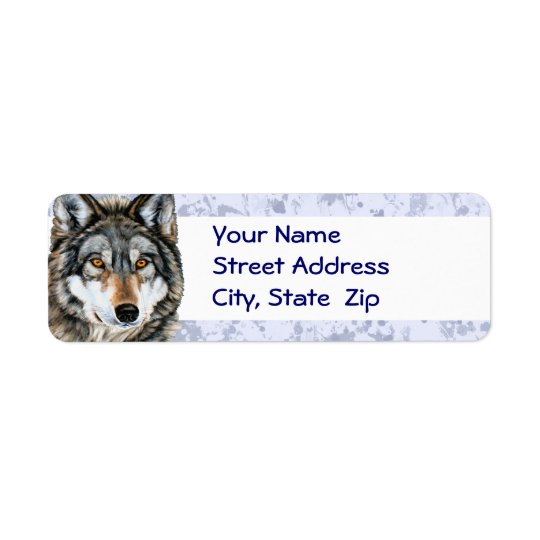 Painted Wolf Address Labels | Zazzle.com