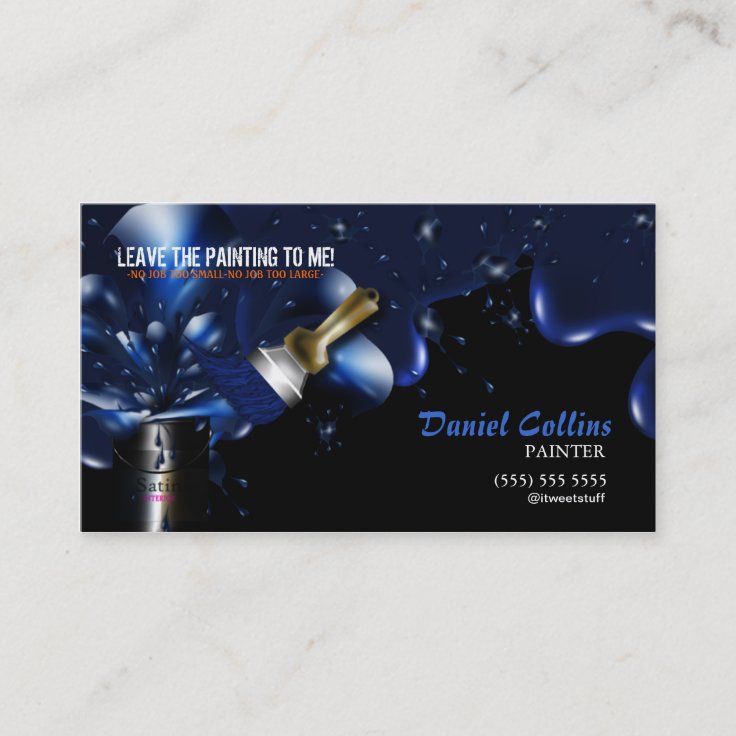 Painter Business Card | Zazzle