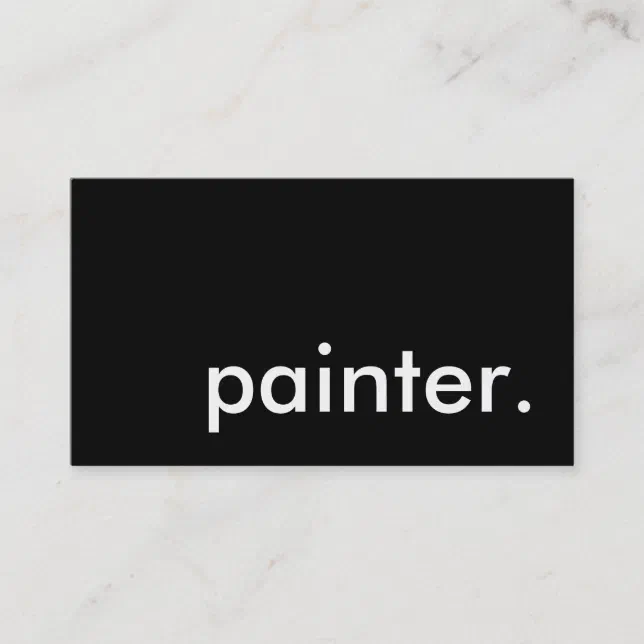 painter. business card | Zazzle