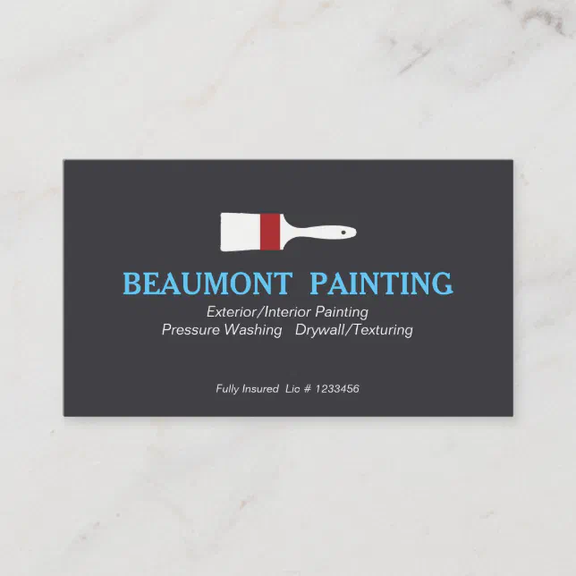 Painter Business Card | Zazzle