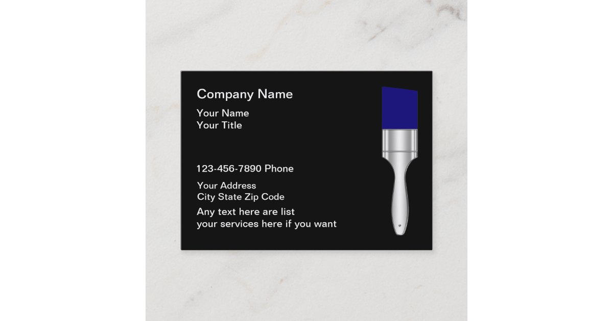Painter Business Card Template | Zazzle