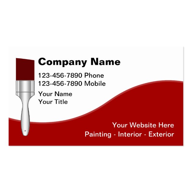 Painter Business Cards