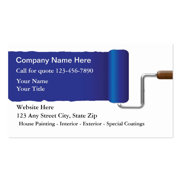 Painter Business Cards