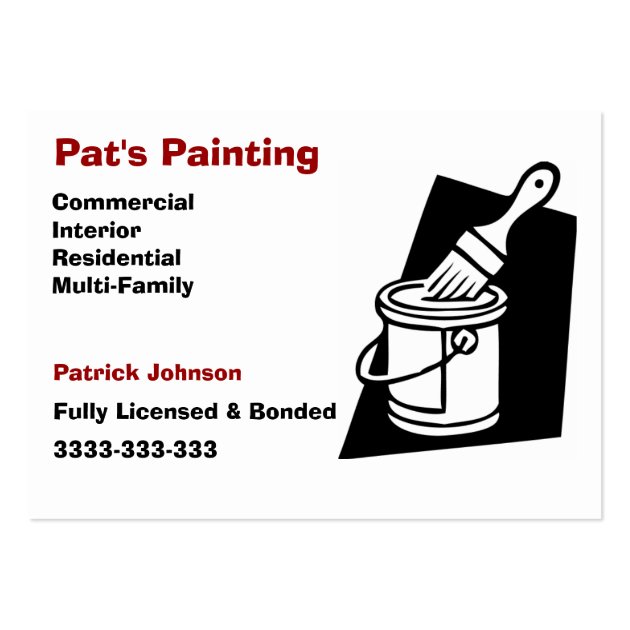 Painter businesscards business card templates