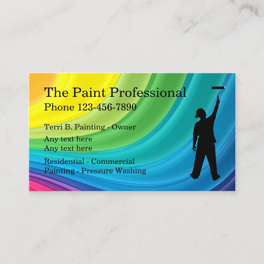 Painter Professional Card Design | Zazzle