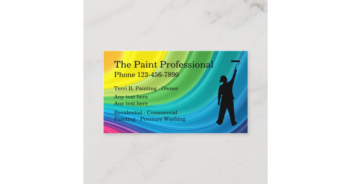 Painter Professional Card Design | Zazzle