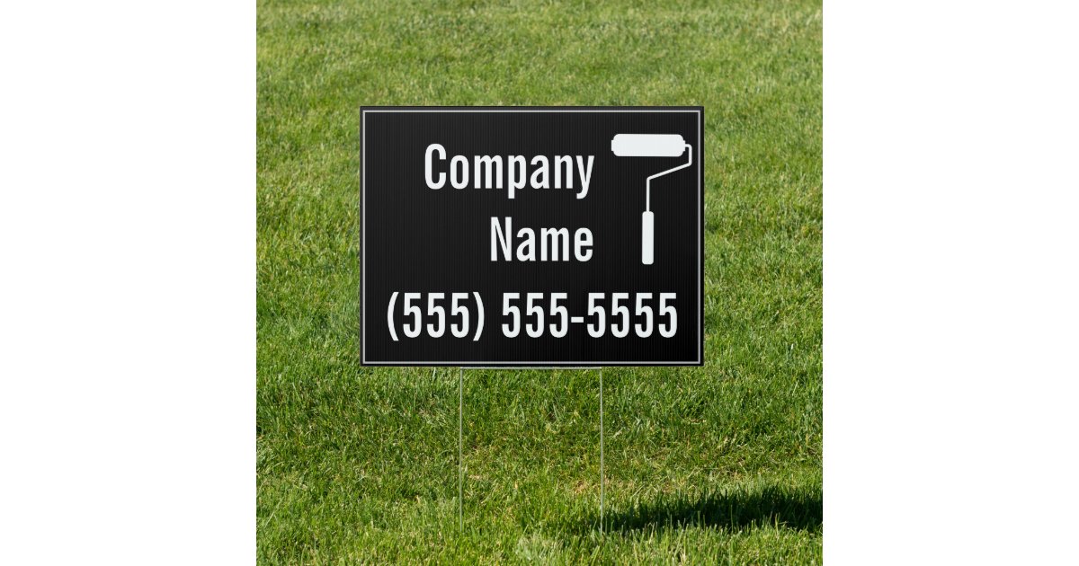 Painter Yard Sign | Zazzle