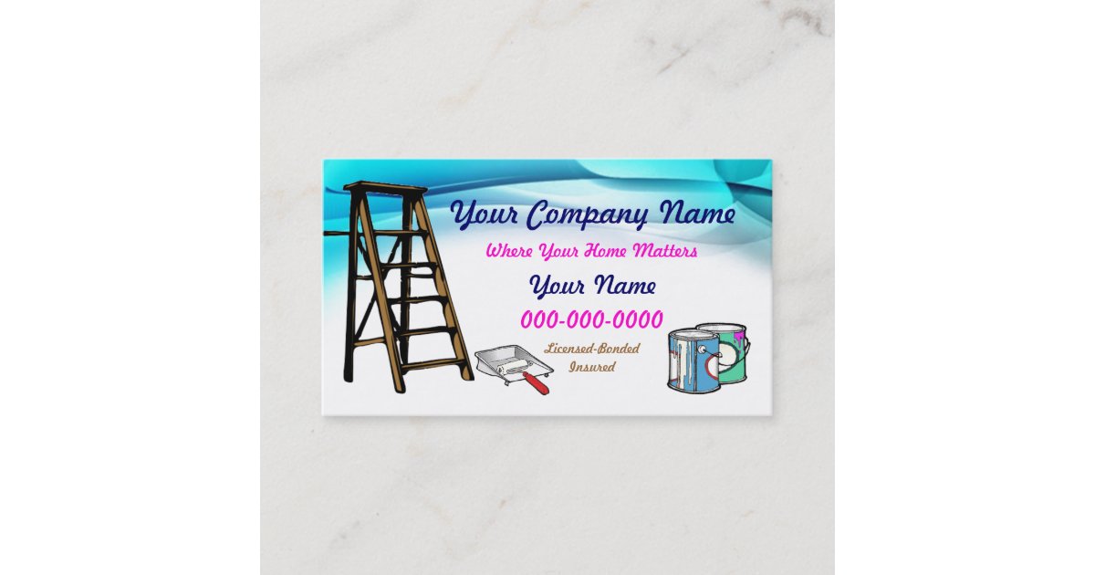 Painter's Business Card | Zazzle