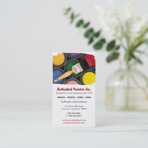 Painters Business Card | Zazzle