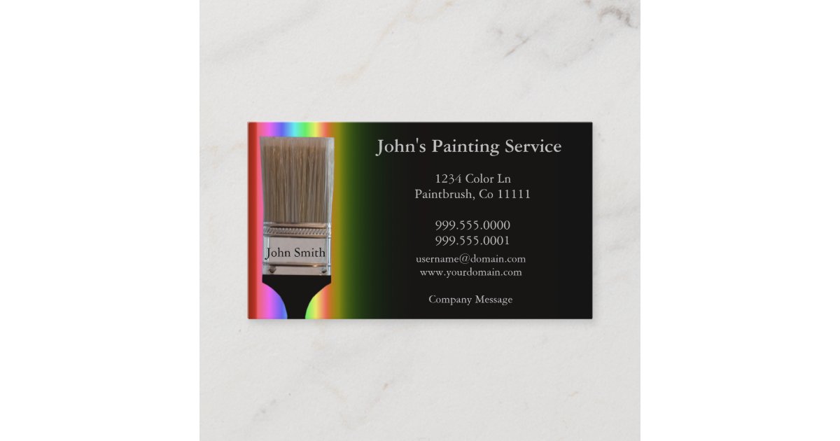 Painters Business Card | Zazzle