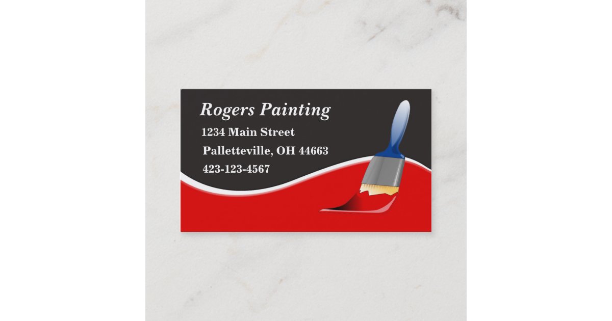 Painters Business Card | Zazzle